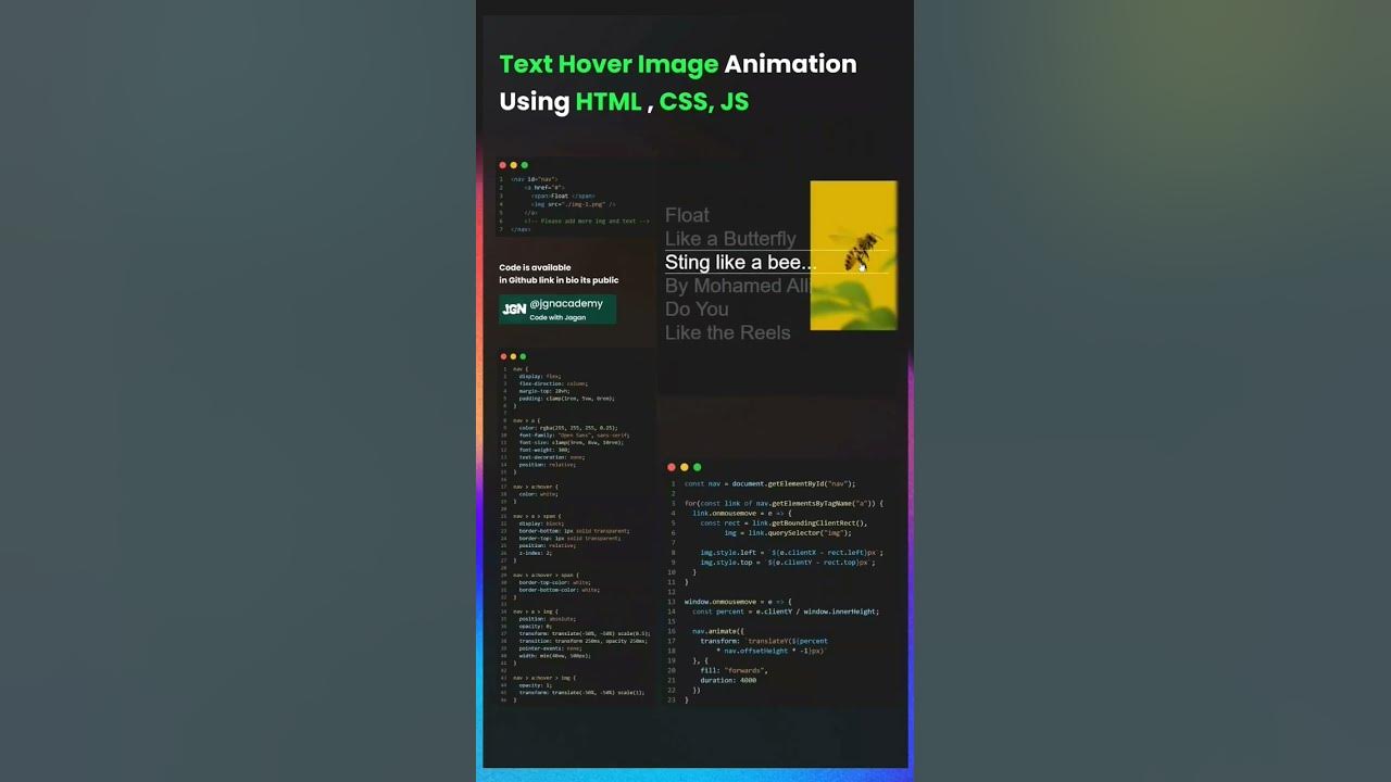 Text Hover Animation #html #css #css3 #code #shorts #programming #coding #webdevelopment - YouTube