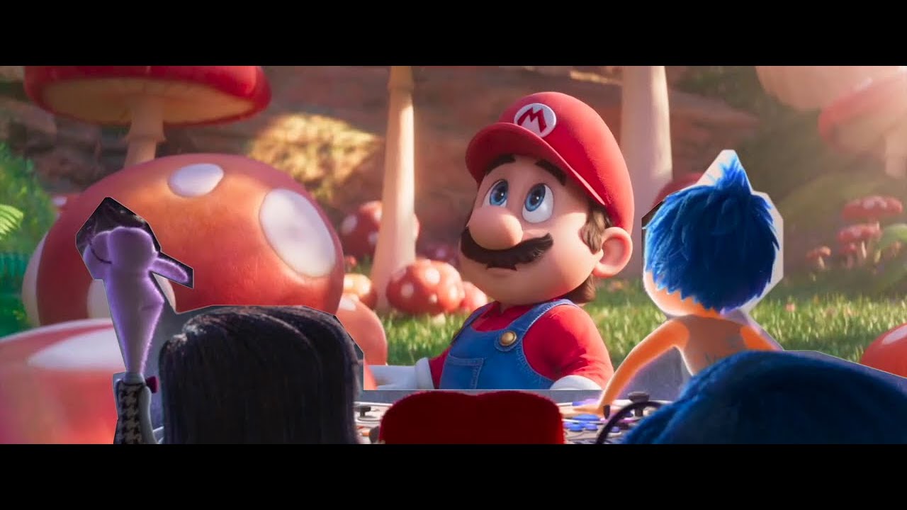 Inside Out Emotions Watching The Super Mario Bros Movie Teaser Trailer ...