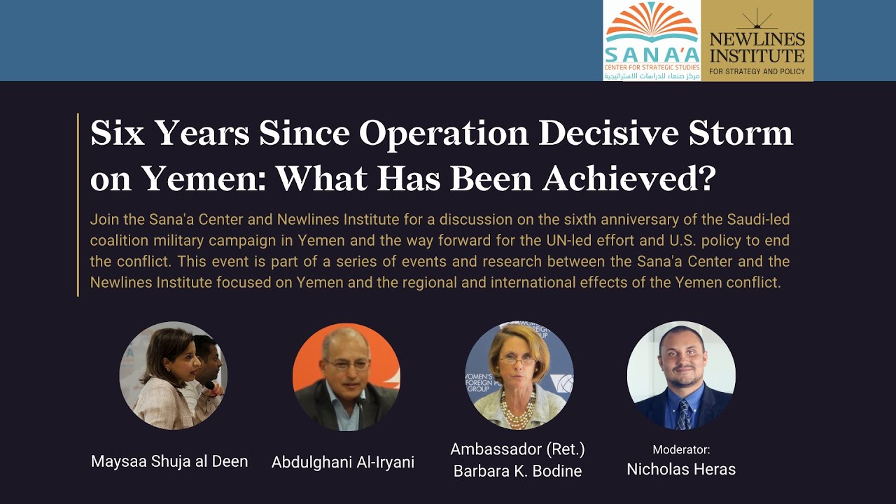 Six Years Since Operation Decisive Storm on Yemen: What Has Been ...
