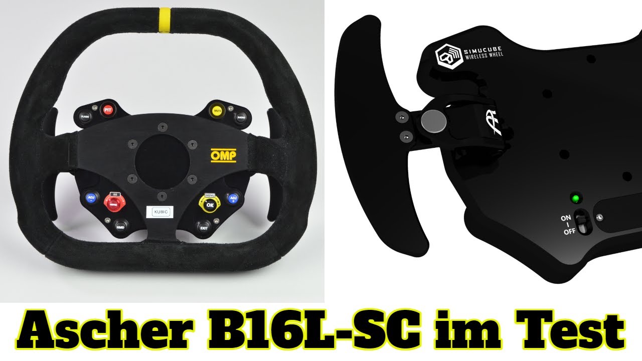 Ascher Racing B16L-SC Simucube Wireless Wheel im Test - YouTube