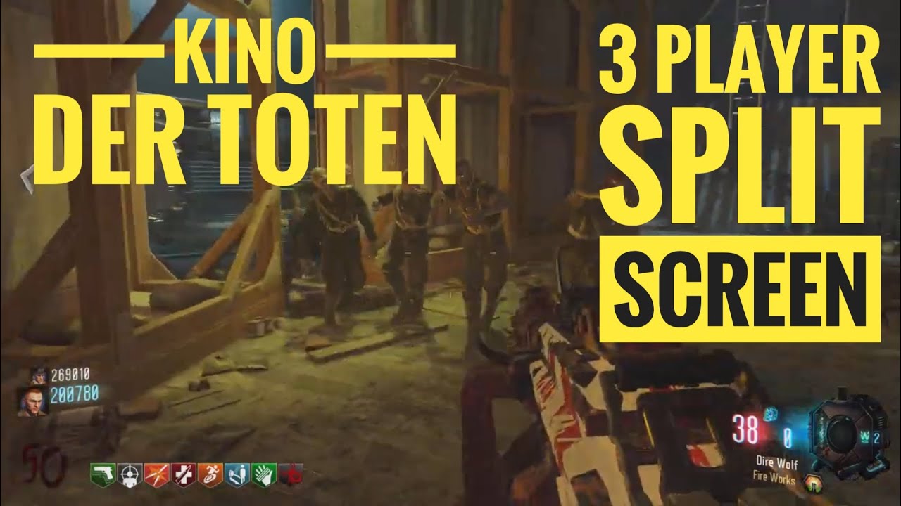 Kino Der Toten 3 player split screen Call of Duty Black Ops 3 - YouTube