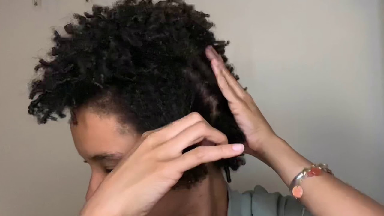 Peinado facil| Pollina en cabello afro rizado - YouTube