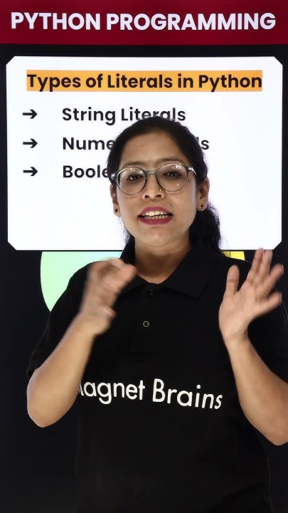 Type Of Literals In Python Shortsmagnetbrains Python Pythonprogramming Coding Youtube