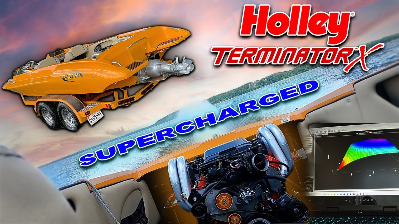 Holley Terminator X Tuning \\ LS Powered Jet Boat with LSA Supercharger ...