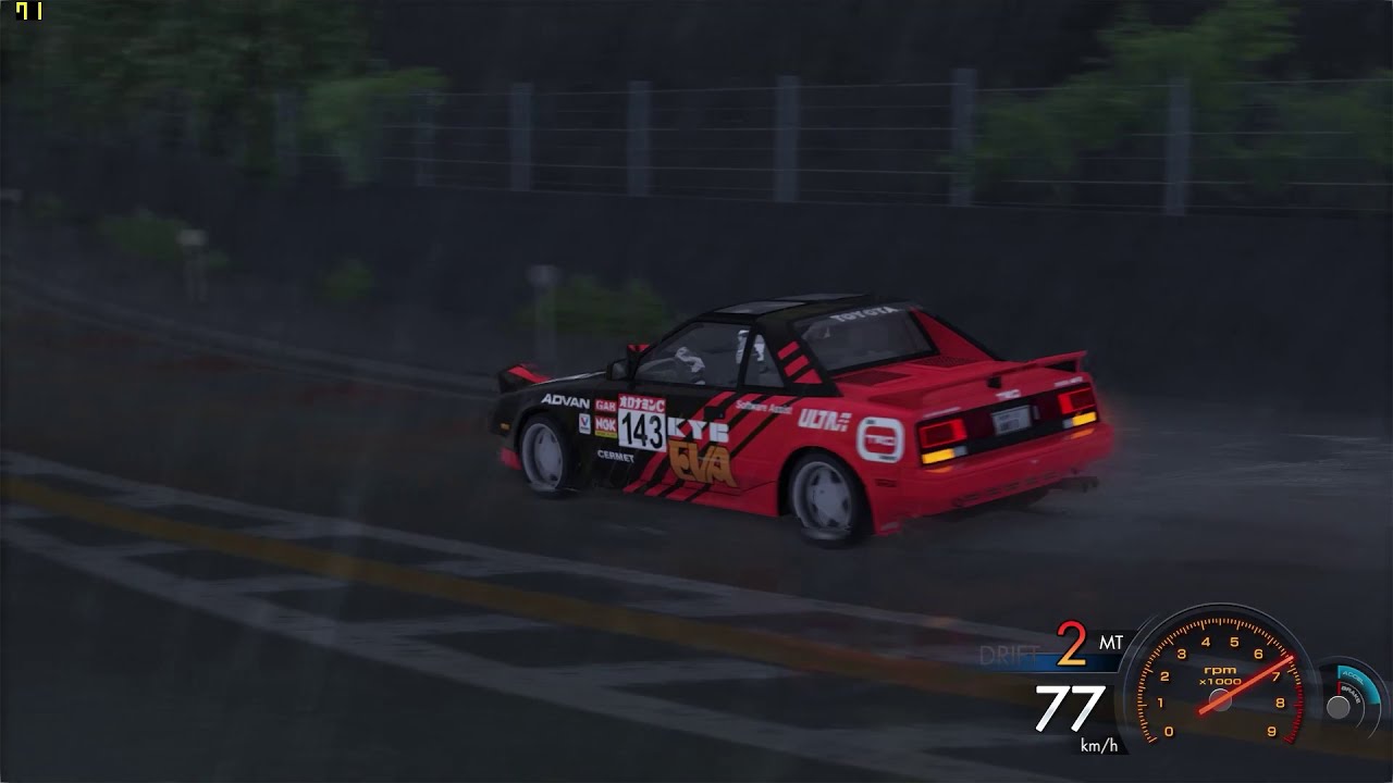 Assetto Corsa ADVAN AW11レプリカ 大垂水峠下り 雨 - YouTube