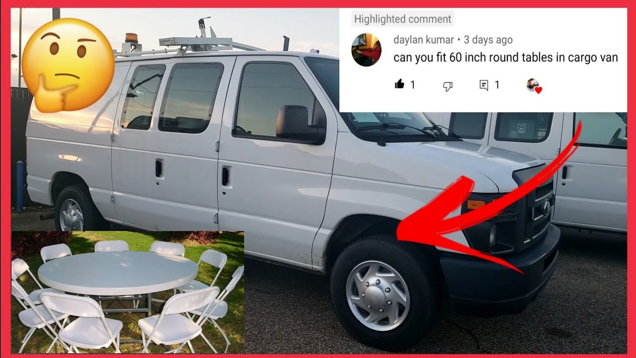Can you fit 60" Round Tables inside a Cargo Van ? 🤔 /Event Rental ...