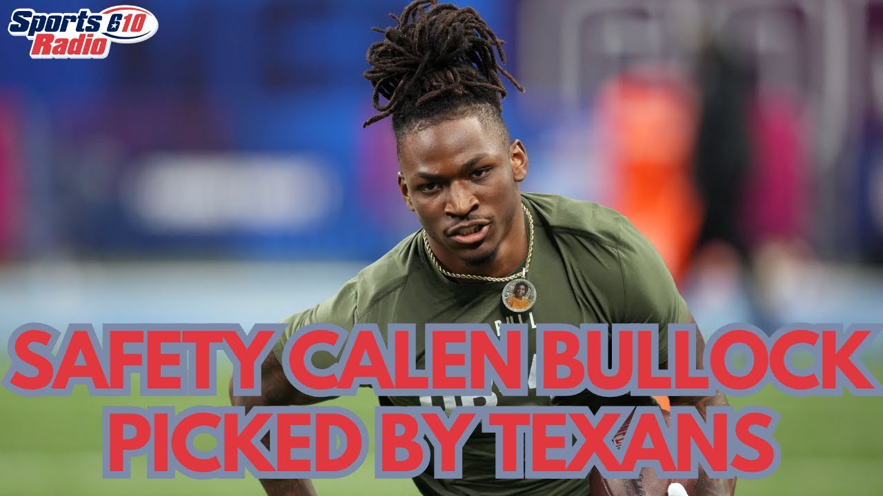 Safety Calen Bullock Meets With Media After Texans Select Him In Third ...