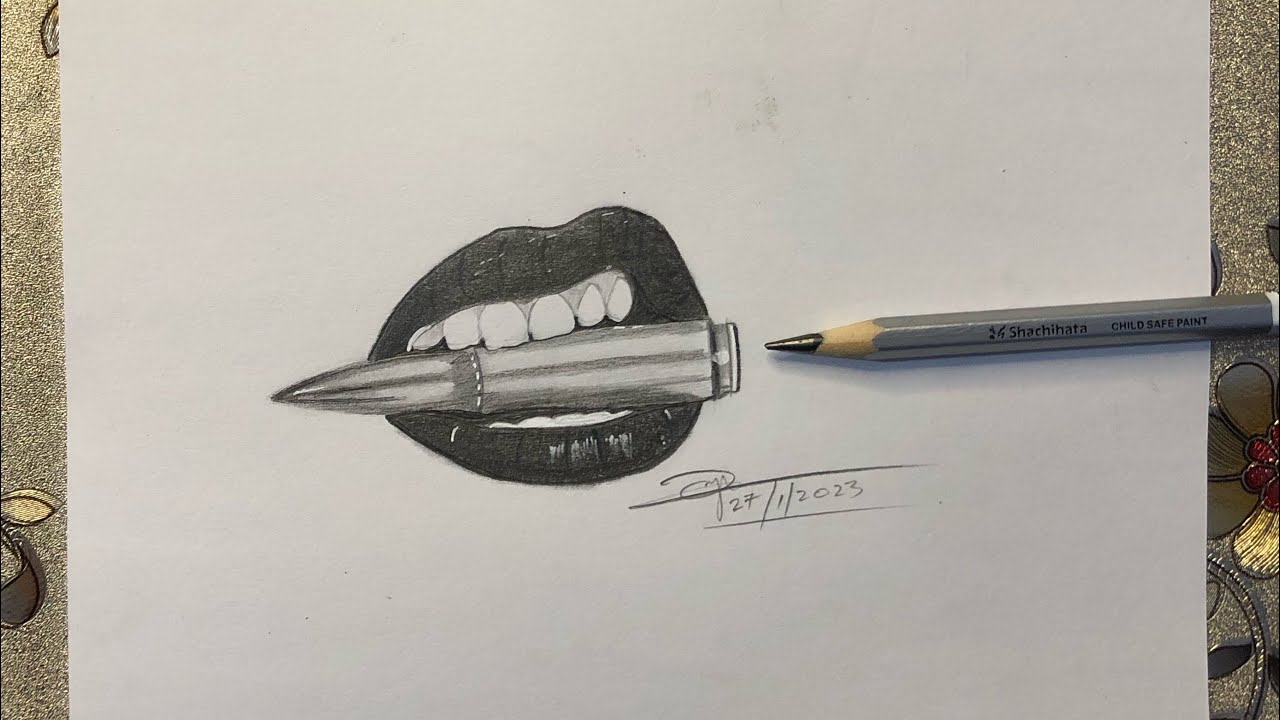 BULLET CATCHER| Pencil Sketch| Timelapse - YouTube