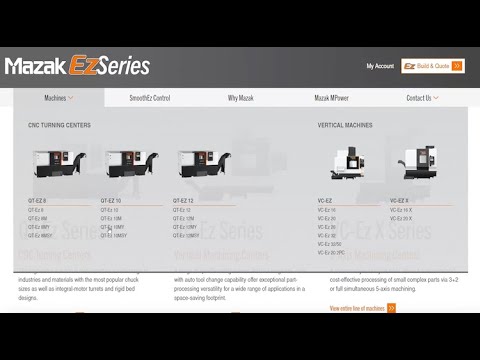 Mazak Ez Series website - YouTube