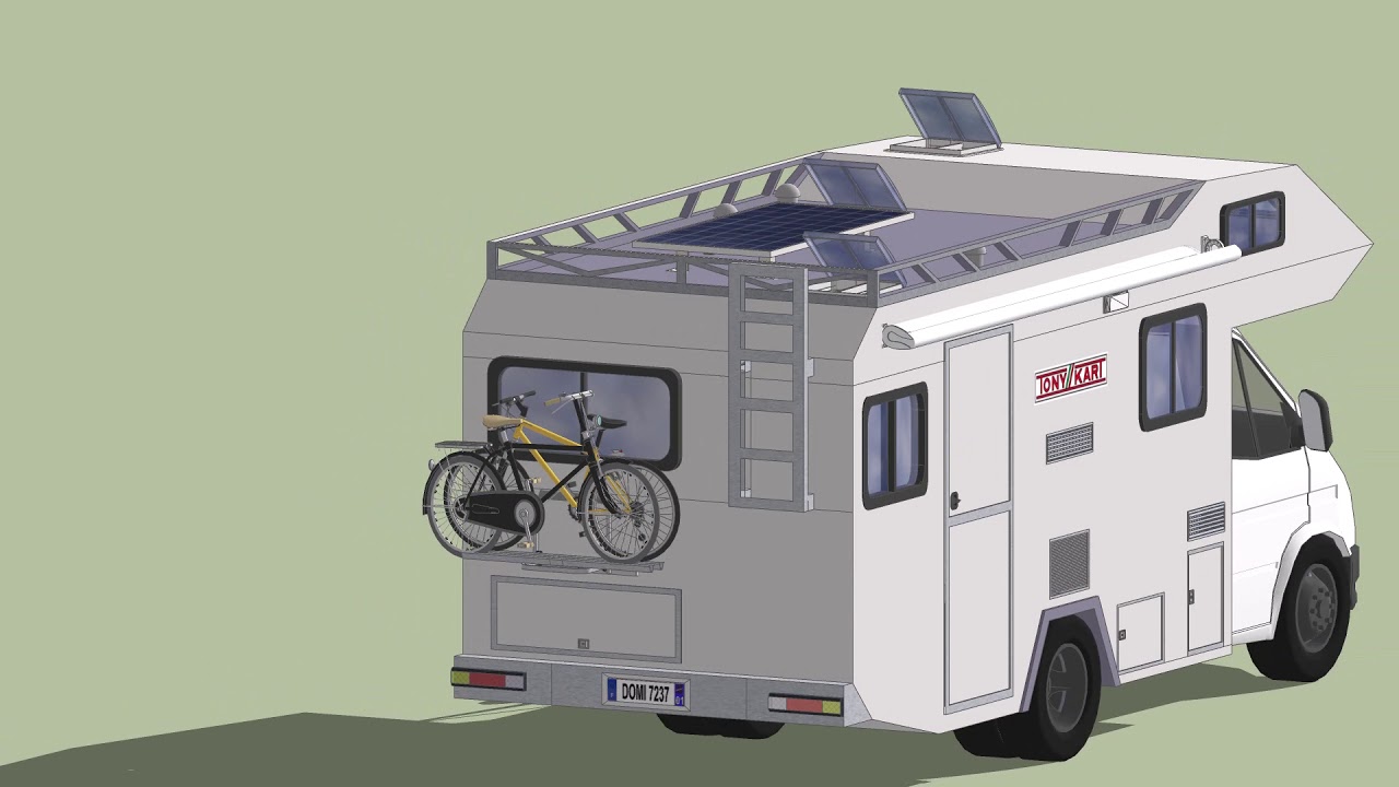 modelisation camping car 3D - YouTube