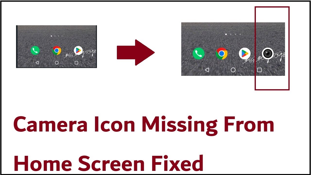 Camera Icon Missing From Home Screen Fixed - YouTube