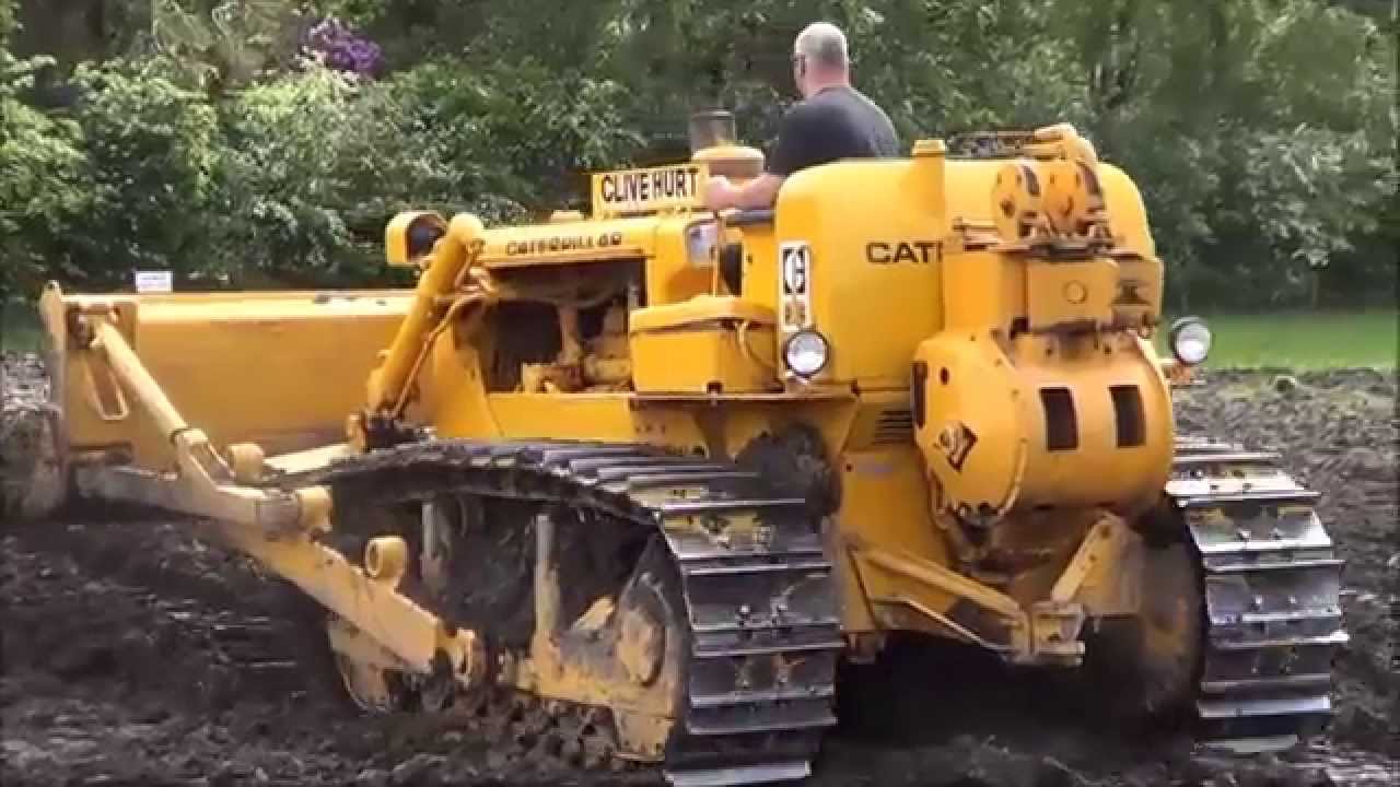 Ribble Valley Steam fair. Chipping 2014. Caterpillar D8 & Scraper ...
