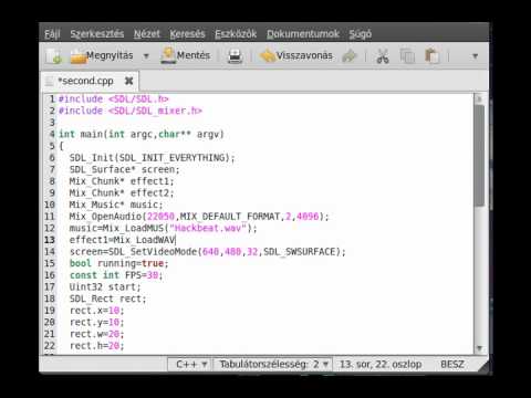 SDL tutorial 12 - sound with SDL_mixer - YouTube