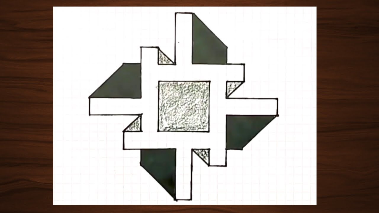 Draw a 3D cub, 3D drawing, 3D illusion, drawing school, drawing is my ...