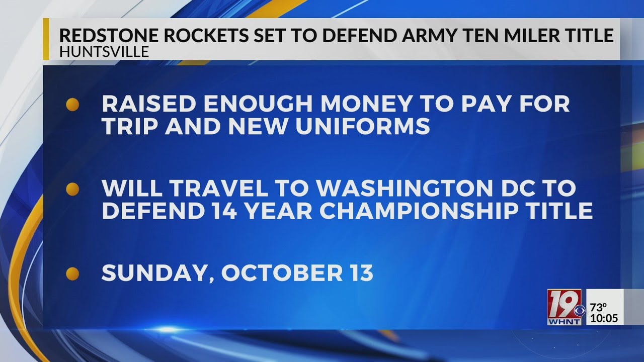 Redstone Rockets Set To Defend Army Ten Miler Title | October 6, 2024 ...