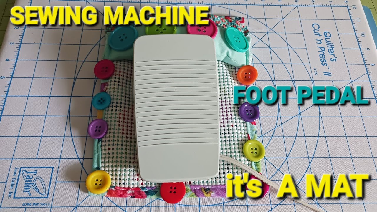 HOW to Sew Your Own Sewing Machine Foot Pedal Mat in 2 hrs - YouTube