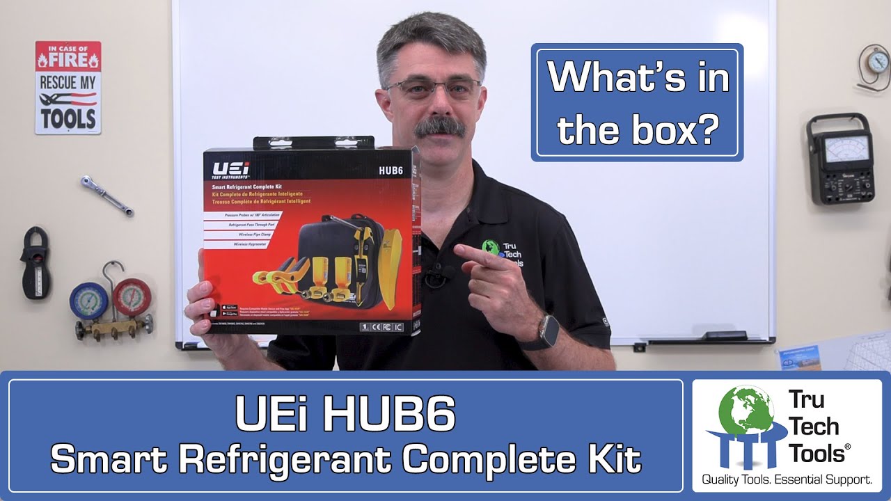 Unboxing the UEi HUB6 Smart Refrigerant Complete Kit - YouTube