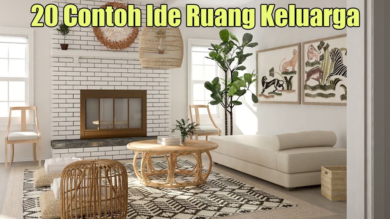 20 Contoh Ide Desain Ruang Santai Keluarga Minimalis Modern - YouTube