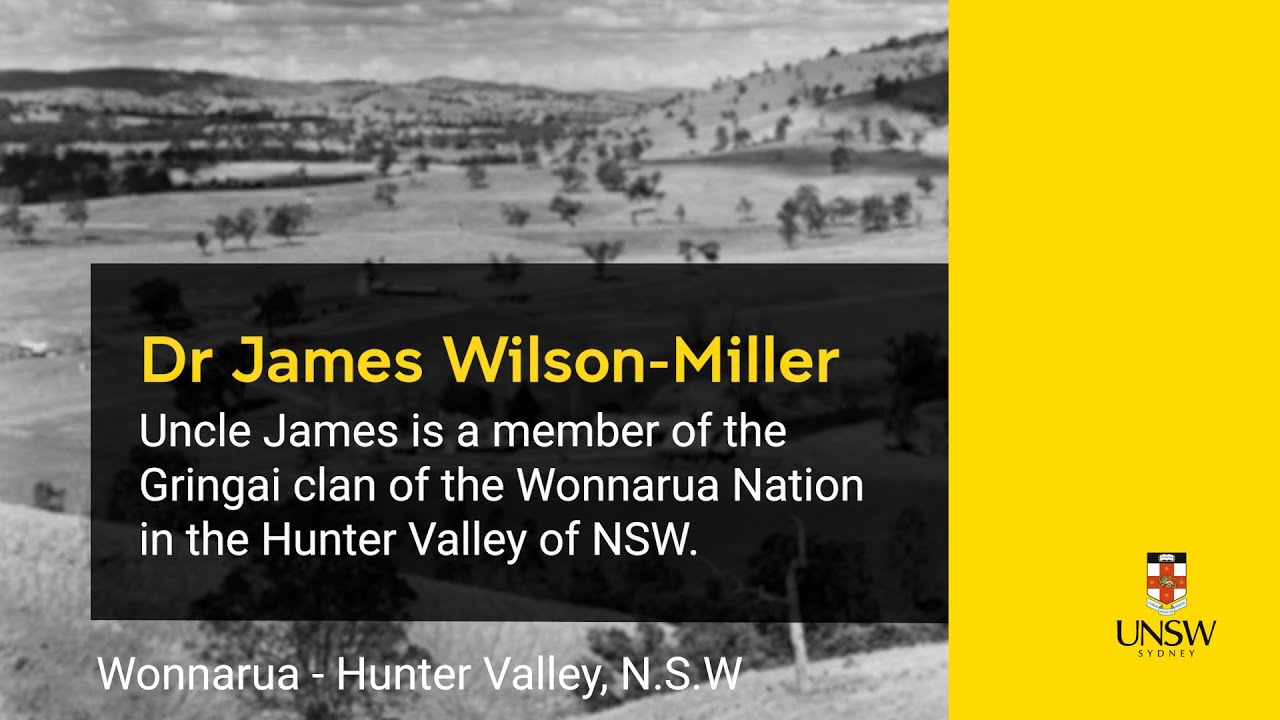 Dr James Wilson-Miller - a member of the Gringai clan of the Wonnarua ...