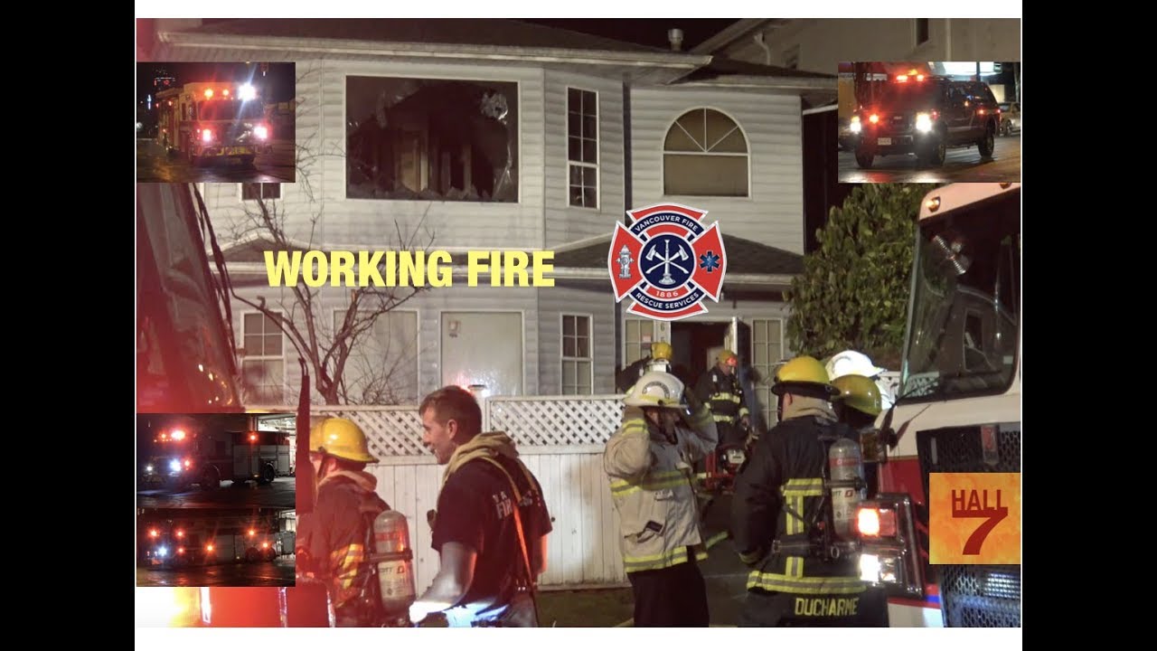 [Responses + On Scene Footage] - Vancouver Working House Fire - YouTube