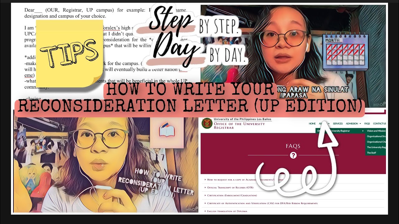 HOW TO WRITE YOUR RECONSIDERATION LETTER?|UP EDITION| UP RECON/WAITLIST ...