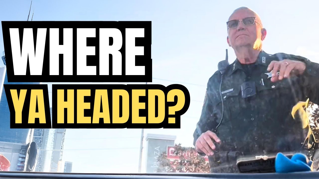 Traffic Stop Goes Tense When Driver Refuses to Lower Window - YouTube