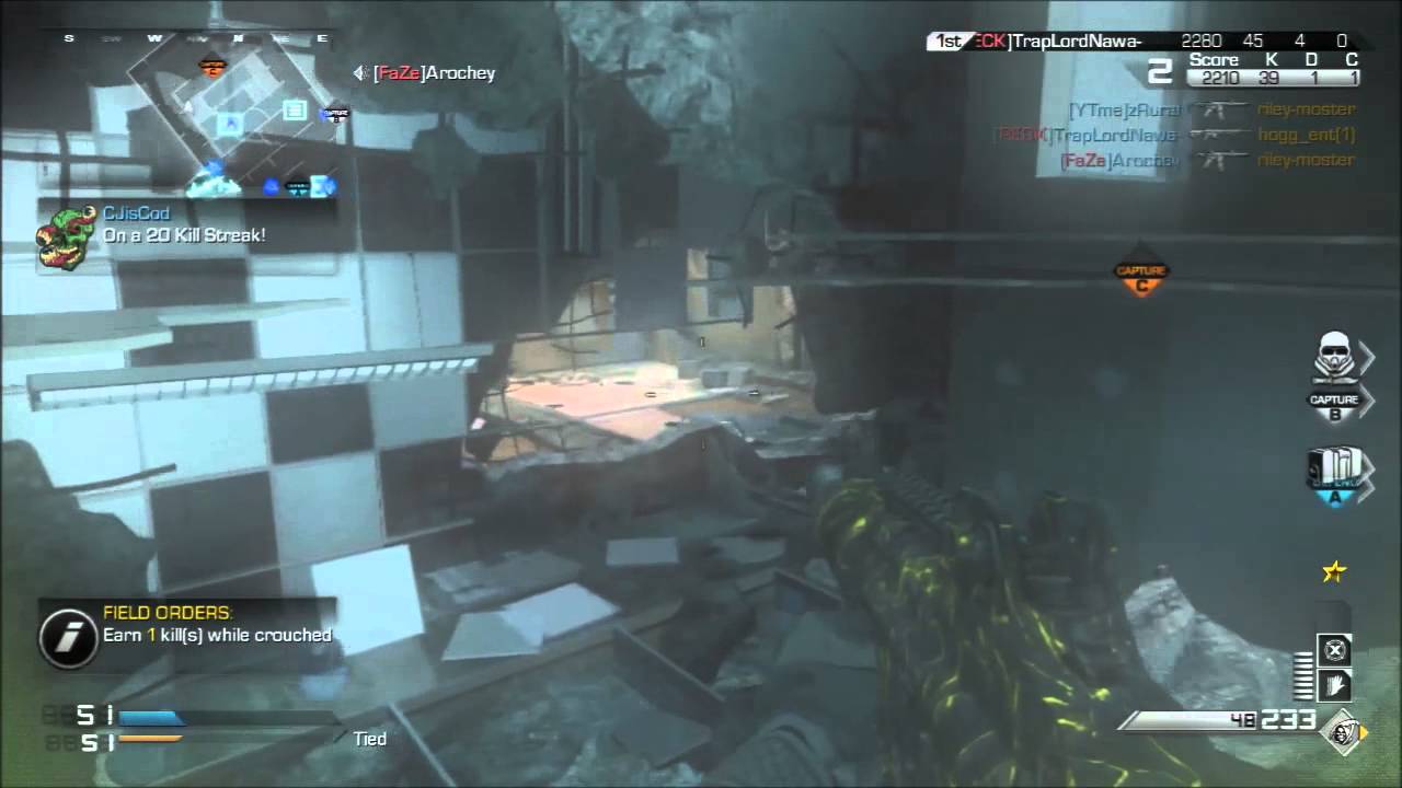 Cod Ghost: K7 42 gunstreak on Free Fall - YouTube