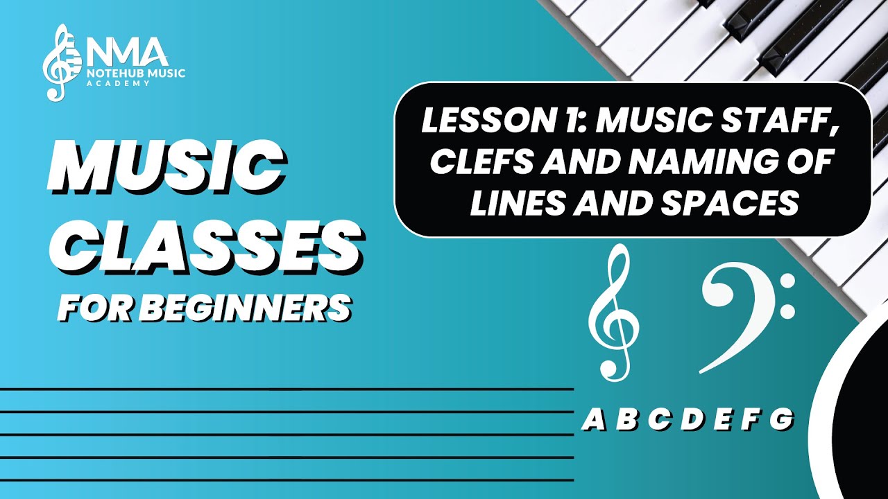 How to Read Music for Beginners (Staffs, Clefs and Notes) | Lesson - 01 ...