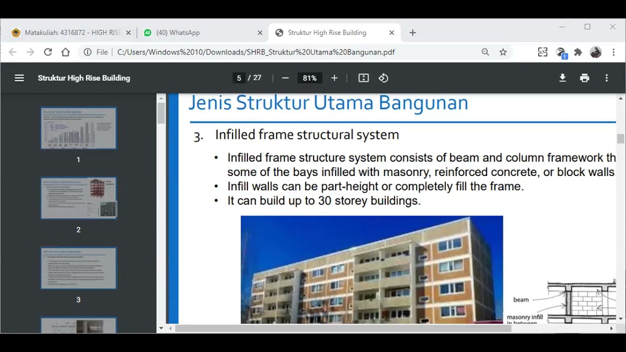 High Rise Building - Infilled Frame Structural System - YouTube