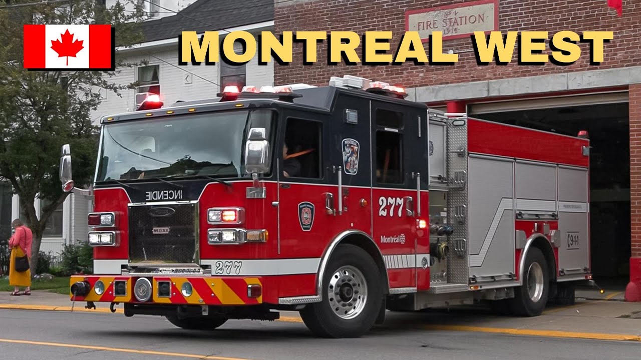 Montreal West | Montréal Fire Department Pumper 277 Responds From ...