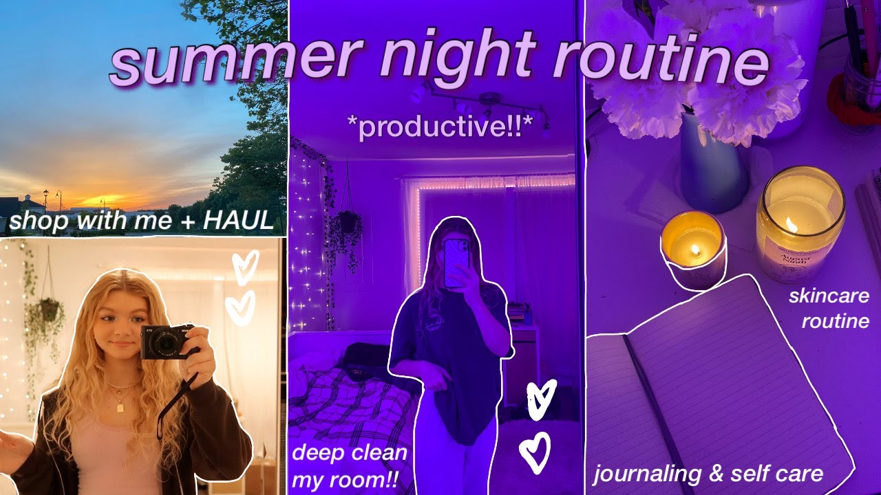 SUMMER NIGHT ROUTINE 2022: clean with me, my skincare & pamper routine ...