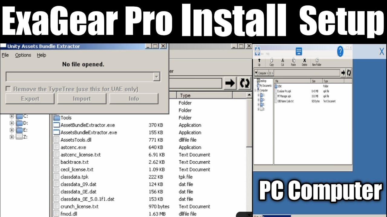 HOW TO Installed ExaGear Pro SET-UP OBB Data 32+64bit - YouTube