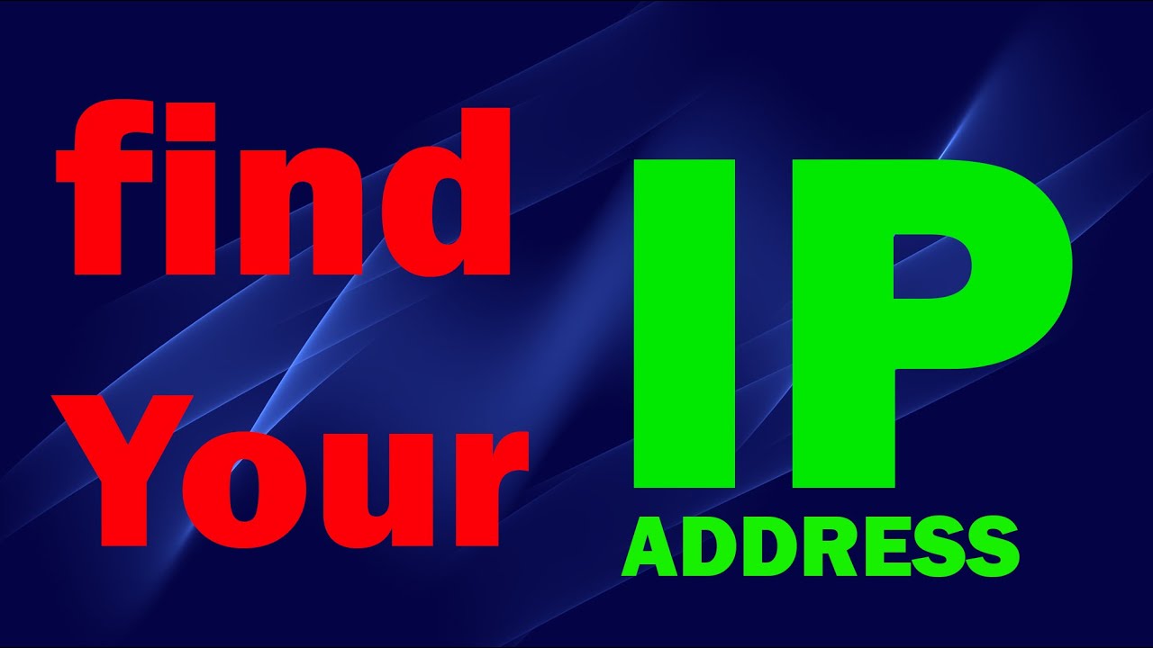 How to Find Your IP Address in English (2021) - YouTube
