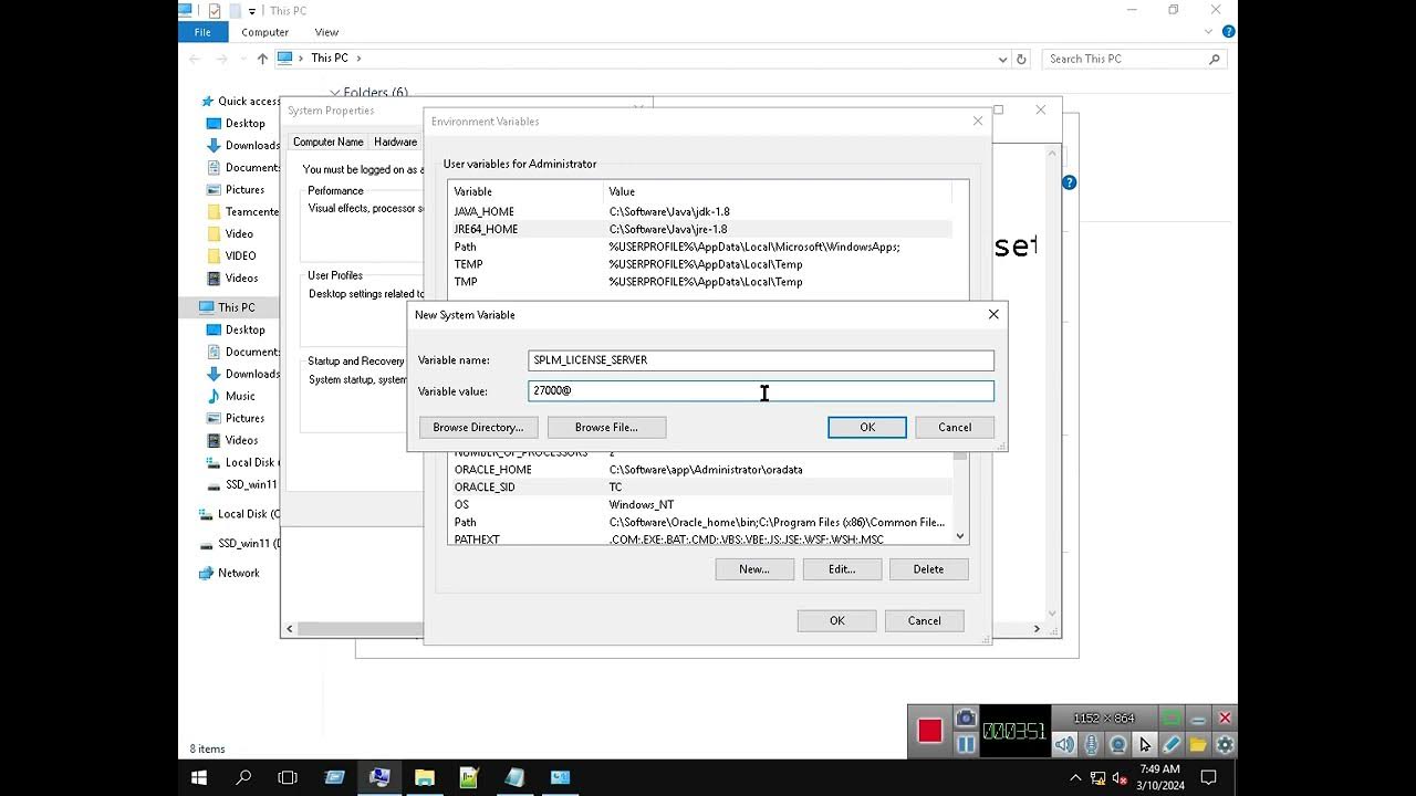 Environment setup for Java, oracle and License server required for Teamcenter - YouTube