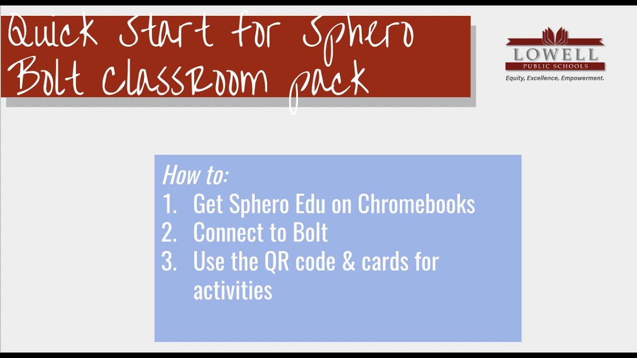 Sphero Bolt Classroom Pack Quick Start - YouTube