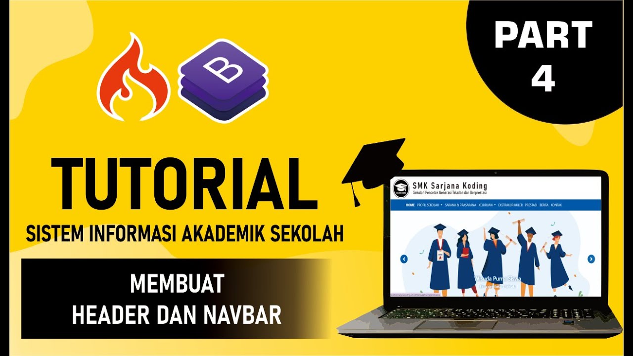 #4 Membuat Header dan Navbar - Tutorial Sistem Informasi Akademik ...