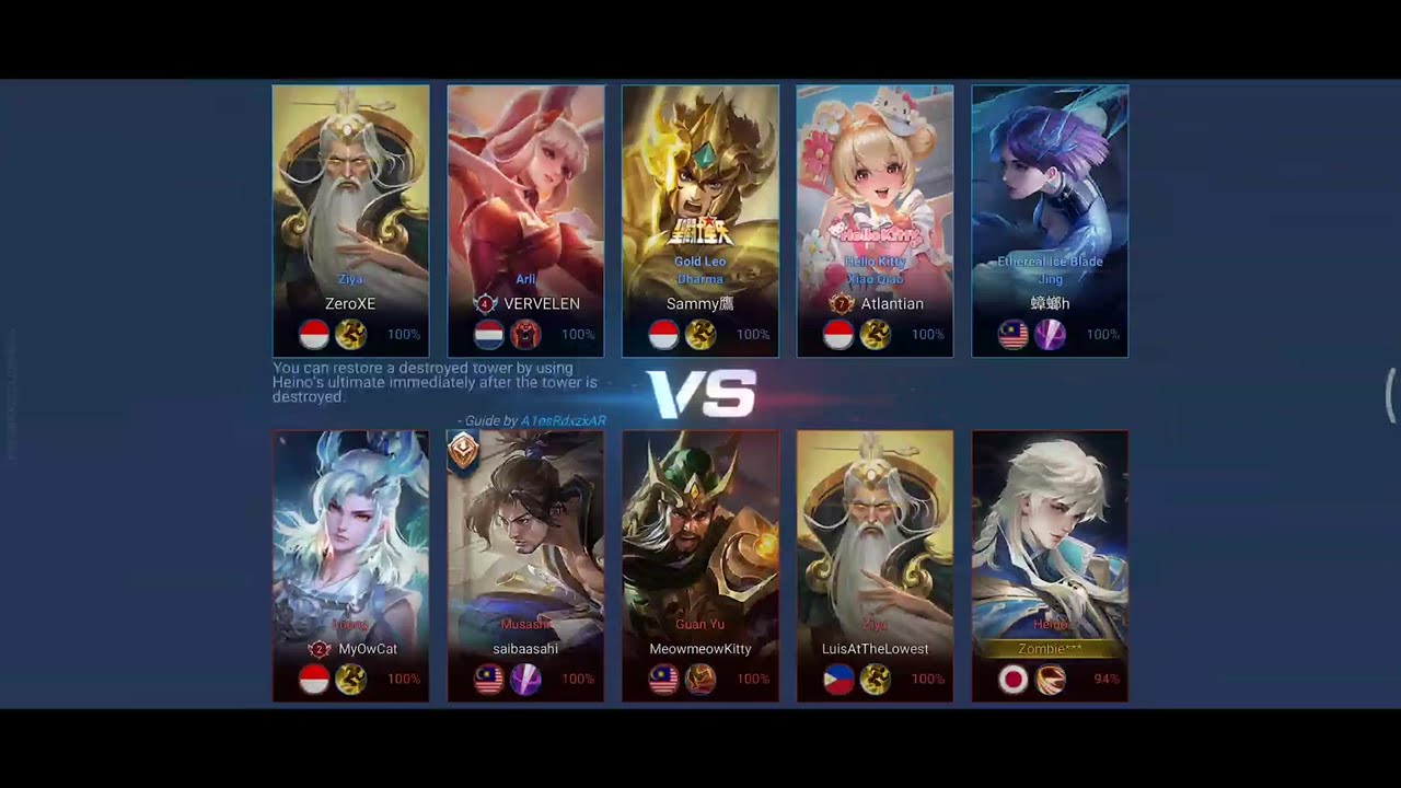 Heino build TANK VS. Xiao Qiao w/ Jing & Dharma (COMEBACK) | HOK Global ...