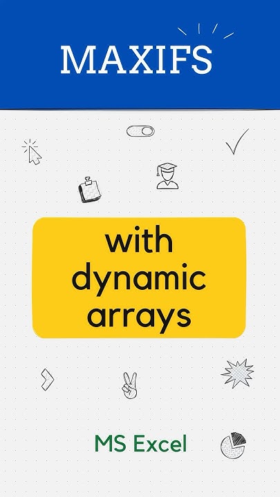 Find the MAXIMUM value using MAXIFS with DYNAMIC ARRAYS in Excel - YouTube