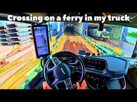 Boarding a Ferry! 🚢 Real Truck POV Germany to Finland DAF XG 4K 60 fps No music no Talking Part-02