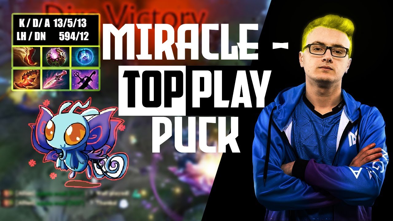 Dota 2 - Miracle Plays in Pro Gameplay Mid Puck #dota2 #steam - YouTube