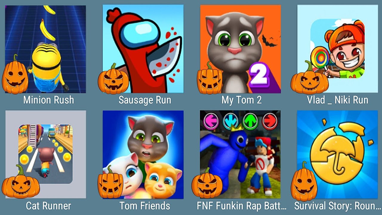Minion Rush, Sausage Run, My Tom 2,Vlad Niki Run,Cat Runner,Tom Friends ...