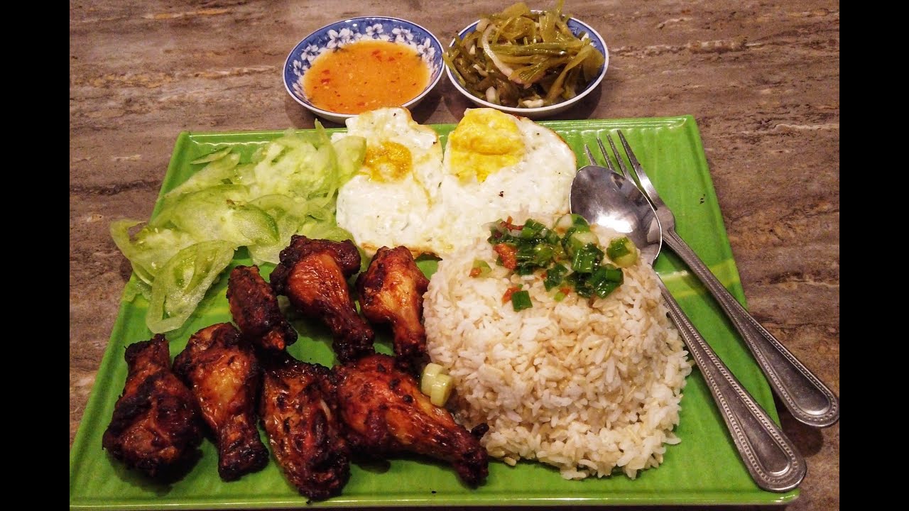 WOW បាយសាច់មាន់អាំងរស់ជាតិឆ្ងាញ់ឆ្ងាញ់!! | AMAZING Grilled Rice Chicken ...