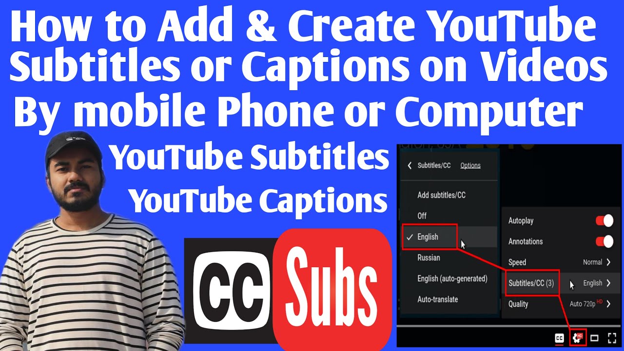 How To Add Subtitles To Youtube Videos||create&add Youtube Subtitles