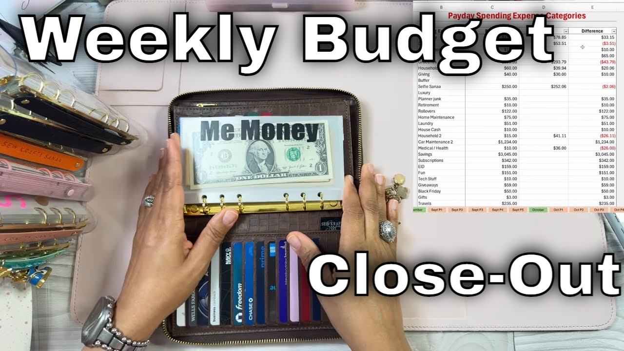 Weekly Budget Close-Out Routine | 11/08/2024 | Budget Template | Cash ...