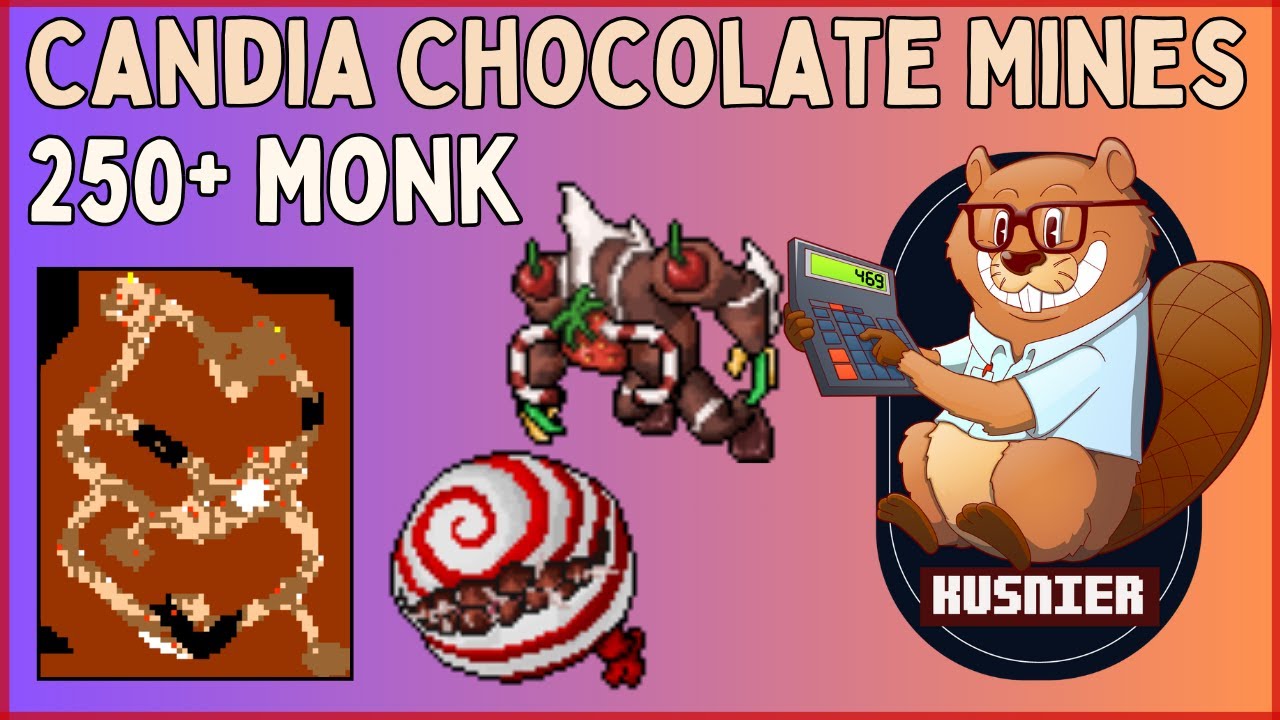 Candia Chocolate Mines | 250+ Monk | Tibia - YouTube