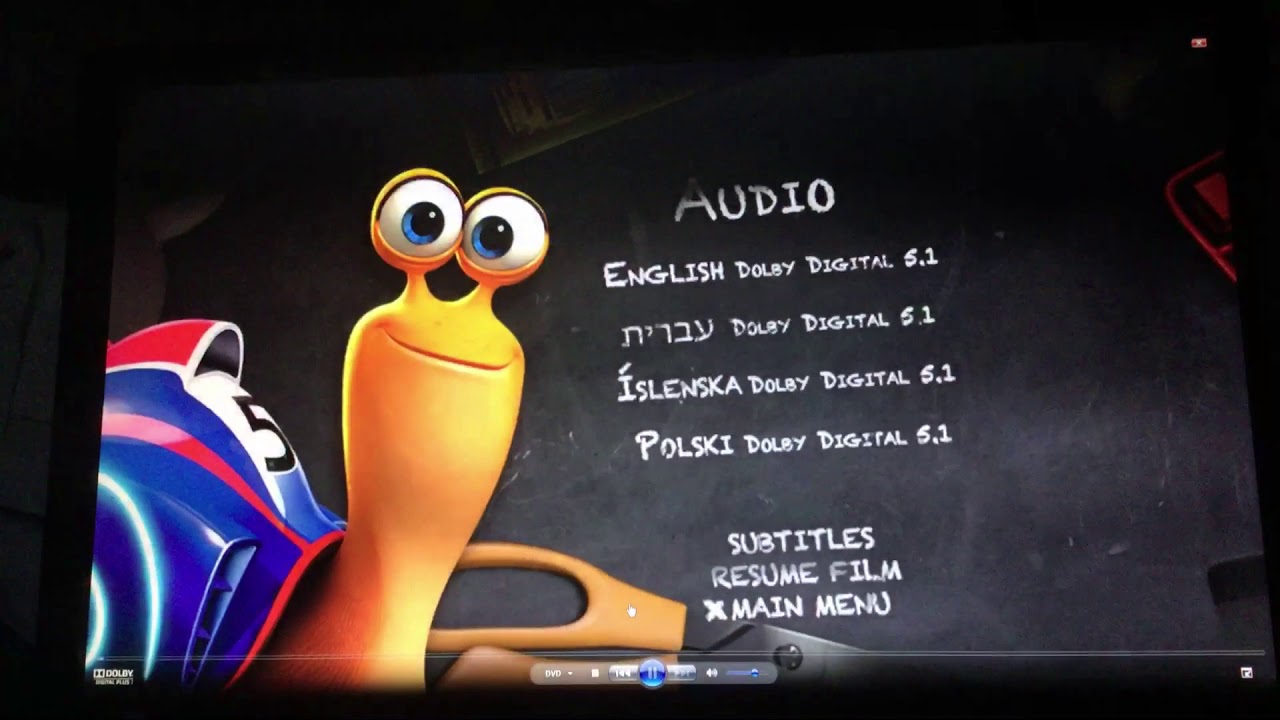 Turbo 2014 DVD Menu Walkthrough - YouTube