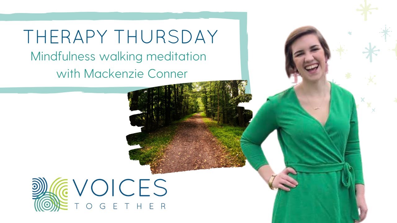 Mindfulness walking meditation with music therapist Mackenzie Conner ...