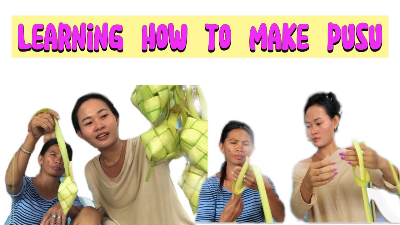 Learning How to Make Pusu/pusó for the first time - YouTube