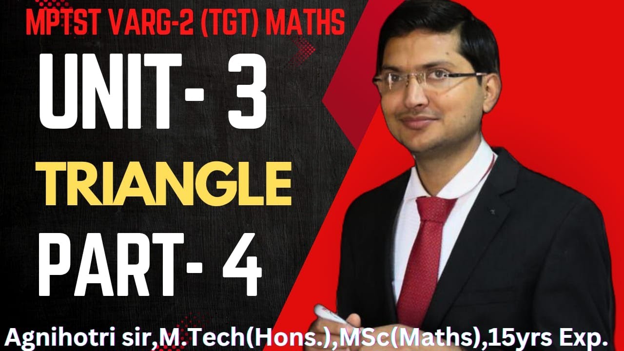 UNIT-3 TRIANGLES Part-4 - YouTube