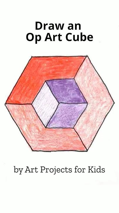 How to Draw an Op Art Cube #drawingtutorial - YouTube